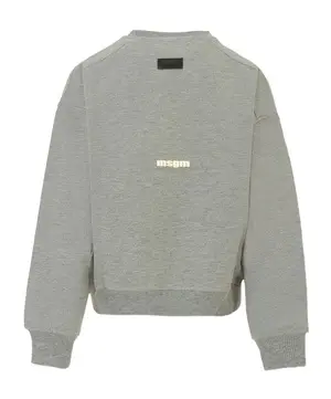 MSGM Logo-print Crew-neck Sweatshirt