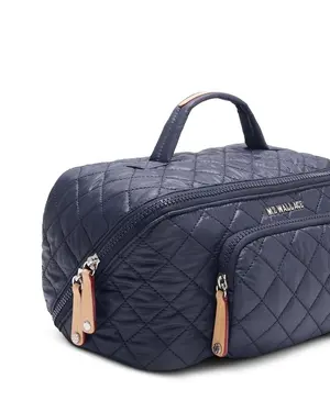 Mz Wallace Large Accordion Organizer Cosmetic Bag - Navy/apple