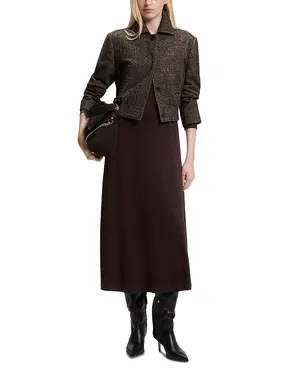 Hugo Boss Jocalenal Tweed Bomber Jacket - Open Misc