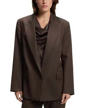 Hugo Boss Jemmala Wool Peak Lapel Blazer