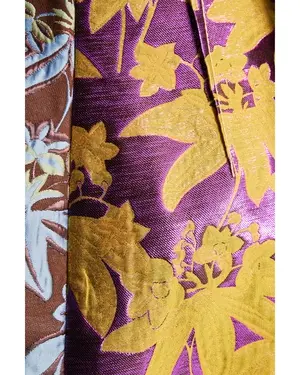 ALEMAIS Bodie Patchwork Jacquard Dress