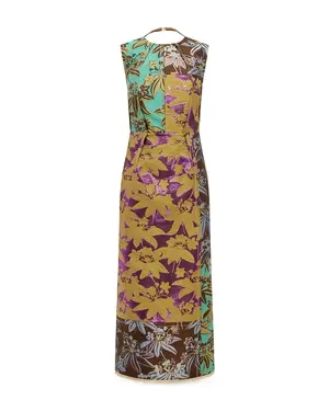 ALEMAIS Bodie Patchwork Jacquard Dress