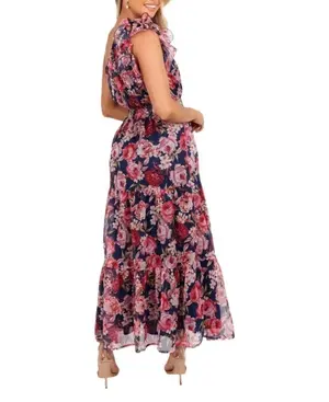 PETAL AND PUP Layley One Shoulder Maxi Dress