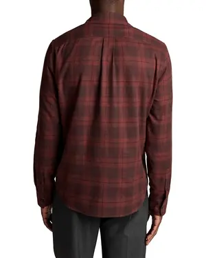 Vince Hamilton Plaid Cotton Classic Fit Popover Shirt