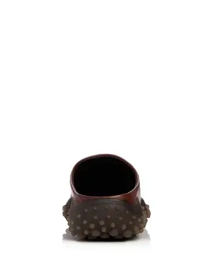 Miu Miu Leather Mule Flats
