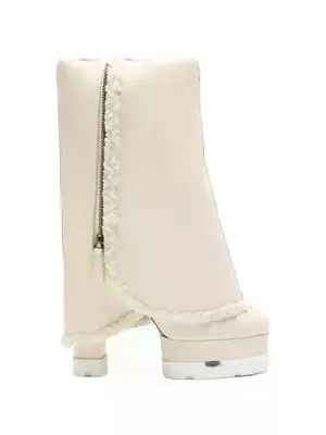 Casadei Nancy Winnipeg Faux-fur Trim Ankle Boots