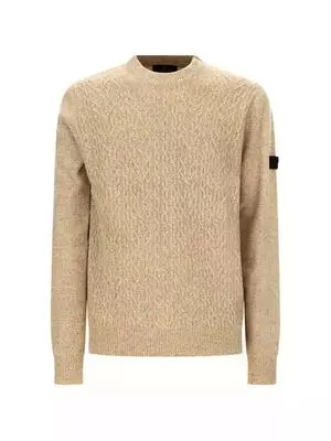 Peuterey Alcione Cable-knit Wool Sweater - Neutrals