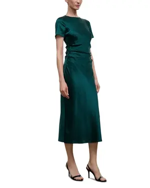 Staud Marcel Silk Blend Short Sleeve Dress
