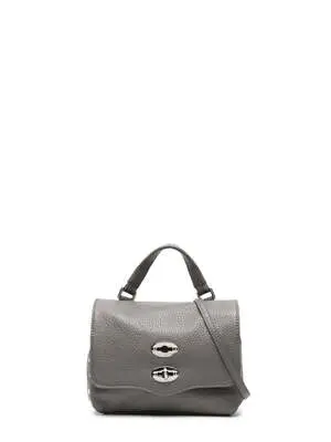 ZANELLATO Pebbled Leather Top Handle Satchel With Shoulder Strap