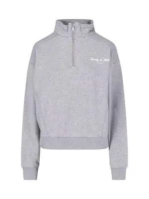 Sporty & Rich Sporty Knit Sweatshirt - Grey