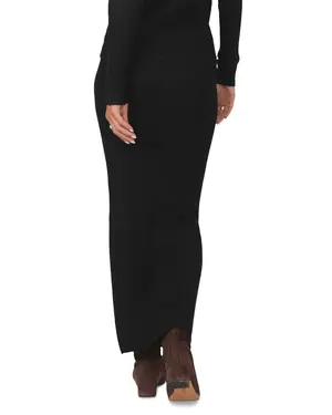 POINT Twisted Cable Knit Maxi Skirt