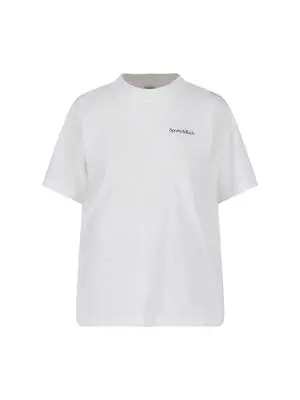 Sporty & Rich 100% Cotton Polo T-shirt - White