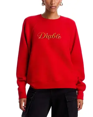 WILLY CHAVARRIA Diablo Raglan Standard Crewneck Sweatshirt