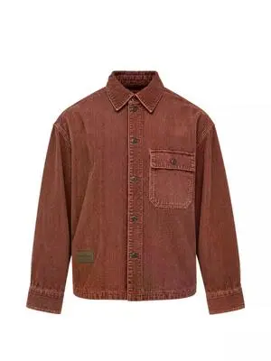 WOOYOUNGMI Corduroy Logo-patch Shirt