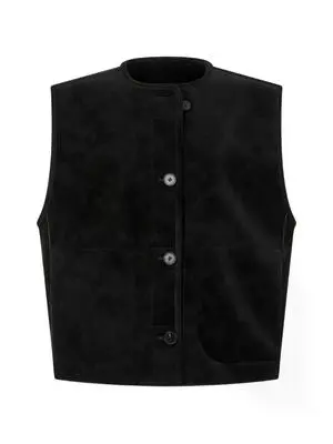 STUDIO TOMBOY Button-fastening Gilet - Black