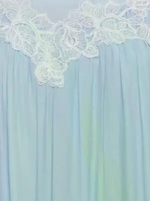 Lichi Lace-trim Cape-sleeve Dress