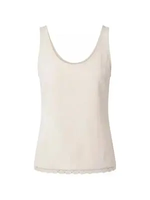 Maria Mcmanus Lace Edge Scoop Cami Sleeveless Blouse