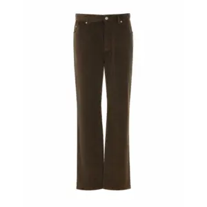 Loewe Ribbed Velvet Pants - Brown