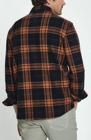 7 Diamonds Generation Long Sleeve Plaid Shirt - Walnut