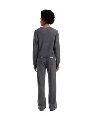 Chinti & Parker Wool-cashmere Mickey & Minnie Cardigan - Grey