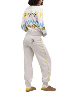 Chinti & Parker Wool-cashmere Snoopy Fairisle Cardigan