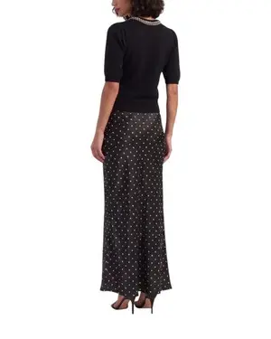 Chinti & Parker Wool-cashmere Jewel-neck Knitted Tee - Black
