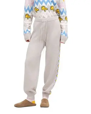 Chinti & Parker Wool-cashmere Snoopy Ski Track Pants