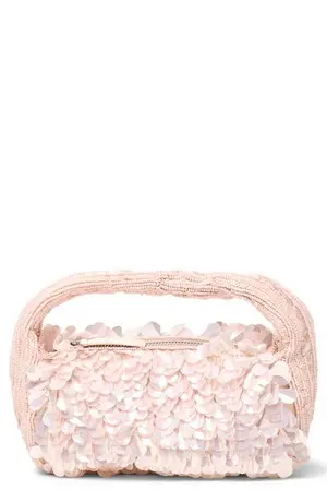 L*Space Joy Beaded Sequin Handbag - Rosette
