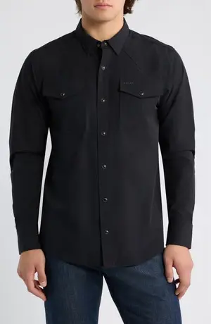 Ariat Frontiertough Venttek Long Sleeve Performance Western Shirt - Black