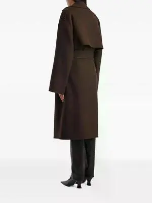 Khaite Manston Coat In Dark - Brown