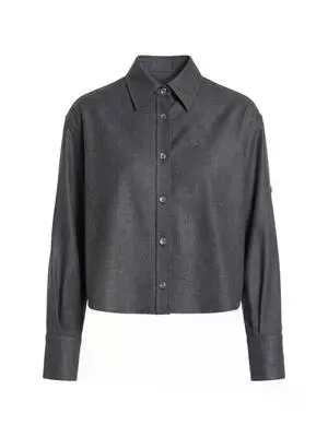 Maria Mcmanus Button-up Cropped Shirt - Grey