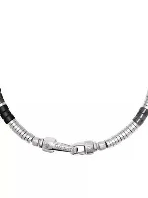 NIALAYA JEWELRY Onyx Labradorite Heishi Bracelet