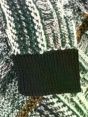 Junya Watanabe Checked Intarsia-knit Cardigan
