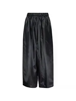 Comme Des Garçons Satin-finish Elasticated Trousers