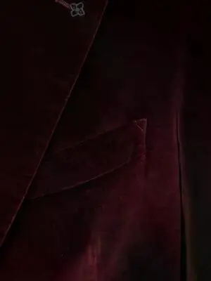 Tagliatore Velvet Single-breasted Blazer