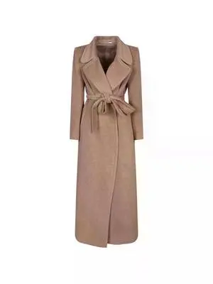 Tagliatore Belted Notch-lapels Coat - Neutrals