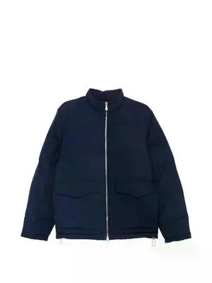 Eleventy Quilted Detachable-sleeve Jacket - Blue