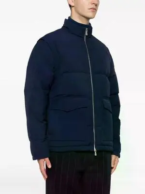 Eleventy Quilted Detachable-sleeve Jacket
