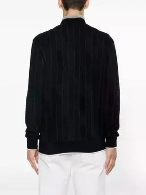 Eleventy Pinstripe-pattern Zip-up Jacket