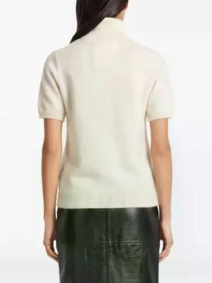 Max Mara Short-sleeve High-neck Sweater