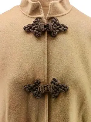 PHILIPPA 1970 Harriet Frog-fastening Wool Single-breasted Coat
