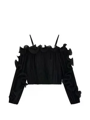 Guess Ruffled Top - Black
