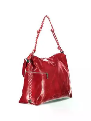 Desigual Braided-strap Debossed-logo Tote Bag - Red