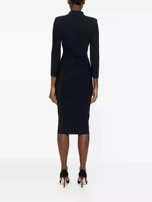 Chiara Boni La Petite Robe Ruched Long-sleeve Dress