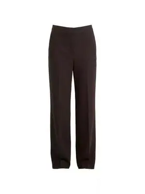 Marella Pressed-crease Tailored Trousers - Brown