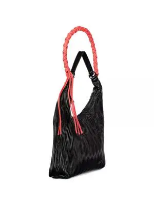 Desigual Pleated Braided-handle Tote Bag