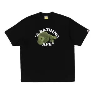 A BATHING APE Milo College Relaxed Fit T-shirt - Black
