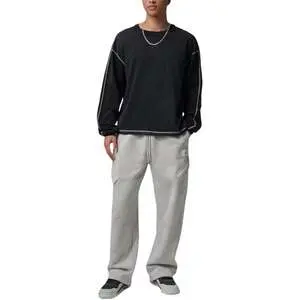 JORDAN Flight Heavyweight Long-sleeve Top 'black Sail