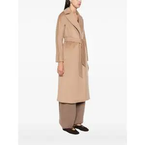Max Mara Neutrals Coats Single Breasted Coats - Cream