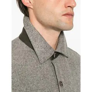 Zegna Grey Jackets Shirt Jackets